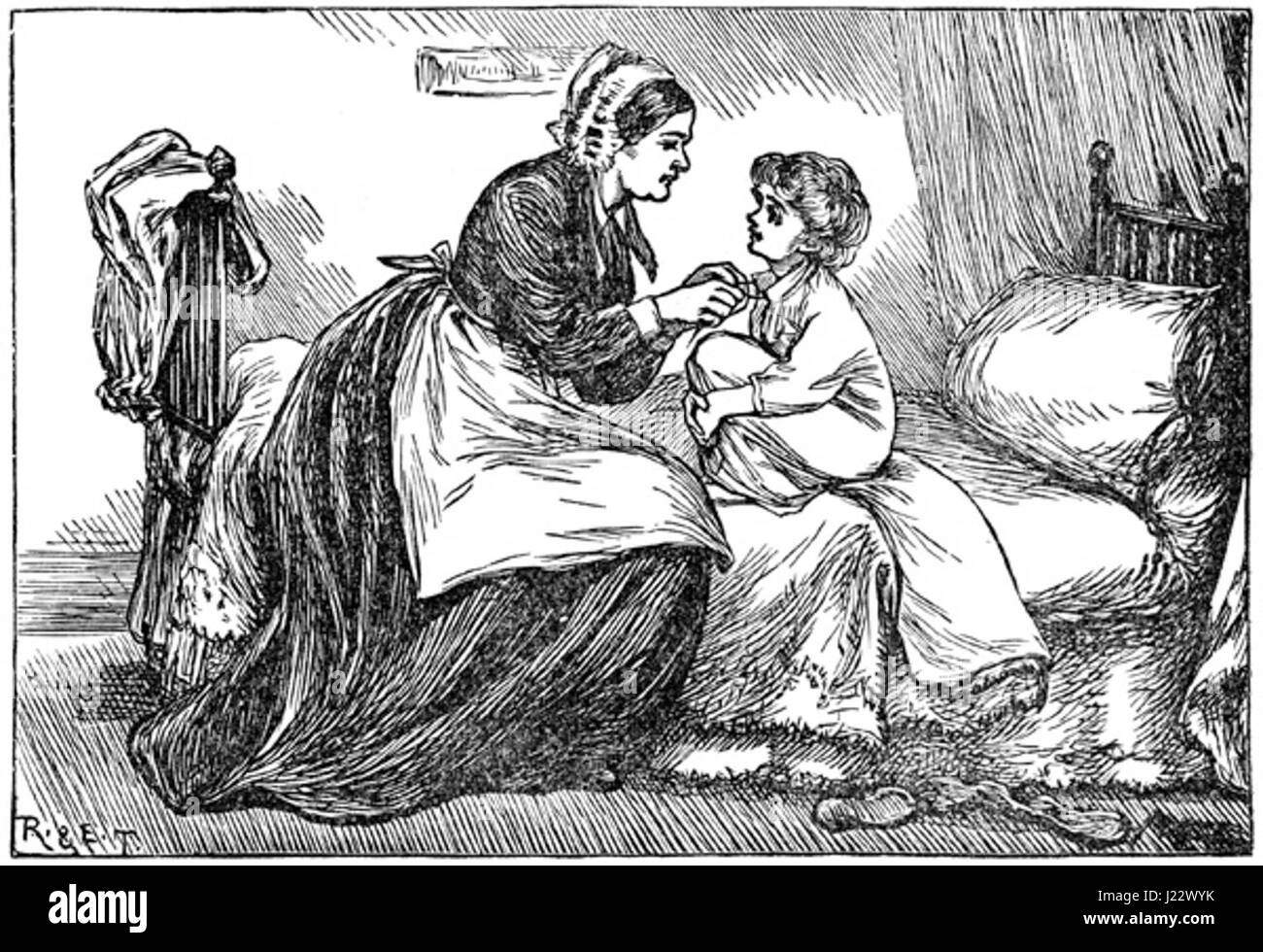 COLONIAL WOMEN: JACK GOES TO BED Stock Photo - Alamy