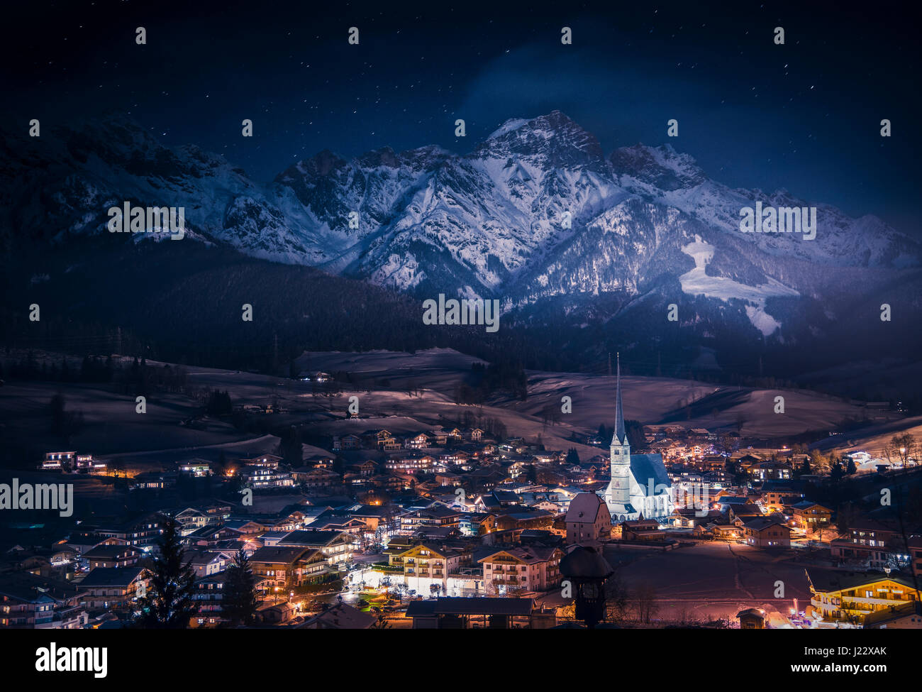 Maria alm austria snow hi-res stock photography and images - Alamy