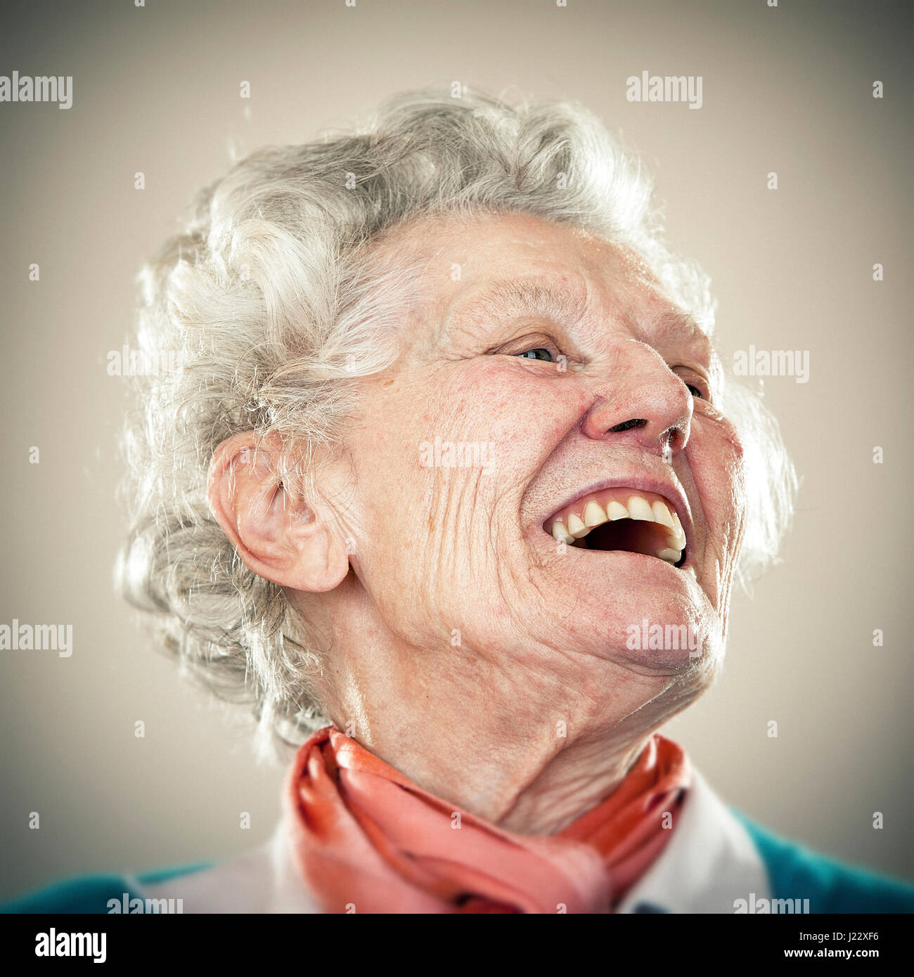 Laughing lady hi-res stock photography and images - Alamy