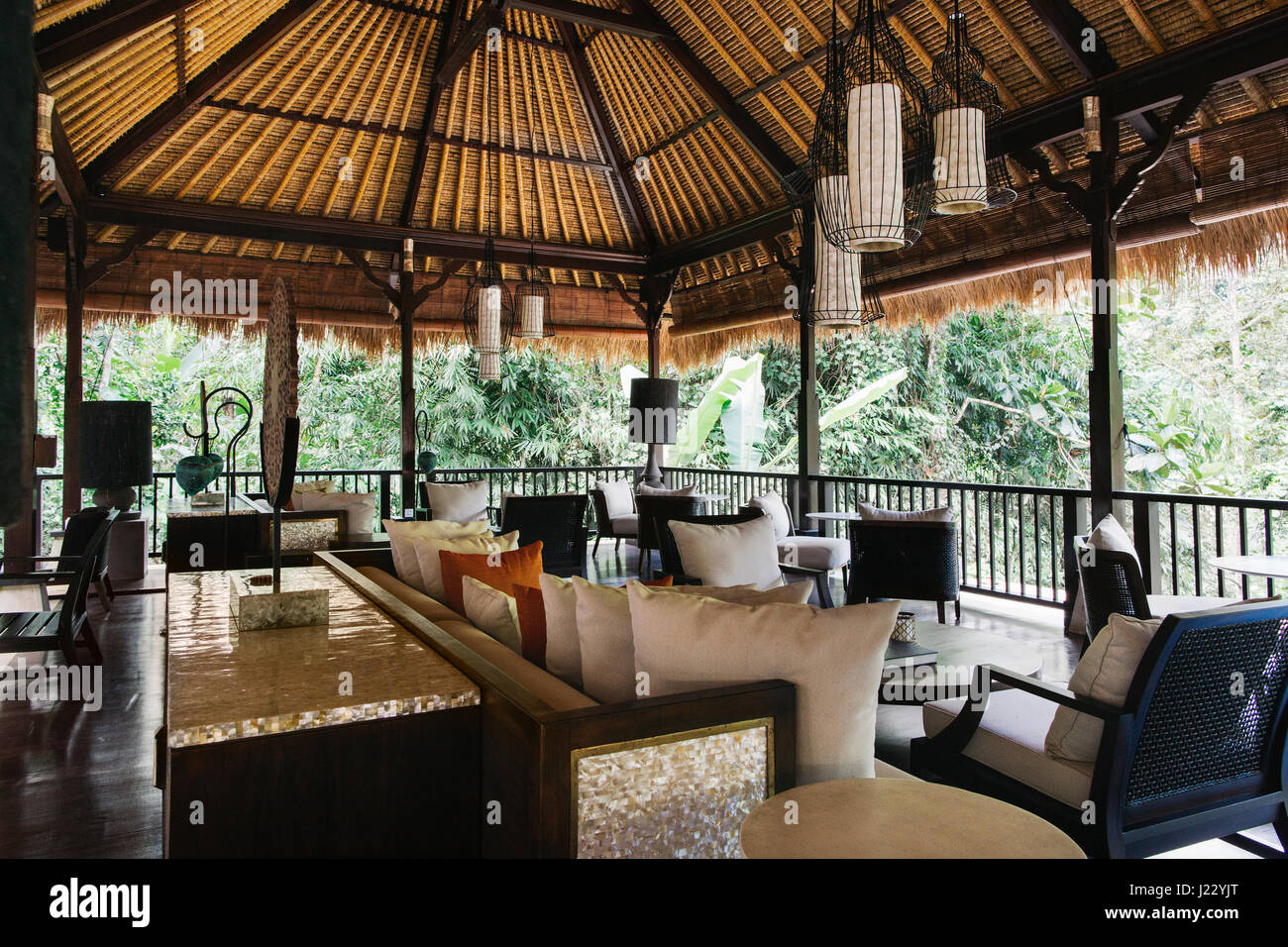 Indonesia, Bali, hotel lobby Stock Photo - Alamy