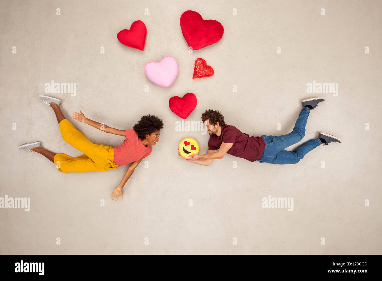 Flying emoji hi-res stock photography and images - Alamy