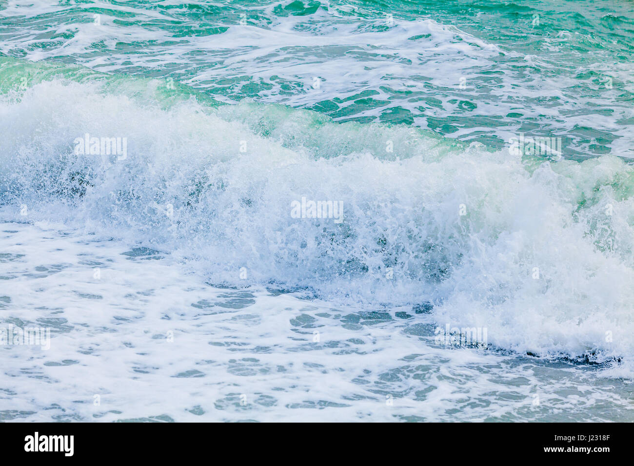 Blue sea with waves. Waves in ocean Splashing Waves Stock Photo - Alamy