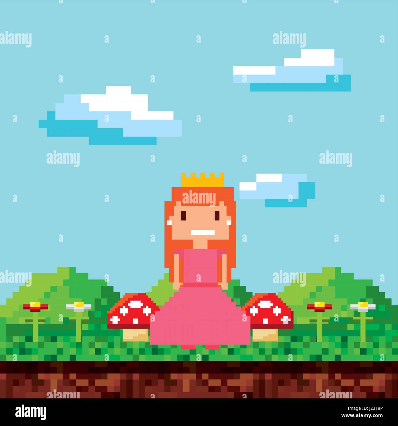 pixelated video game icons Stock Vector Image & Art - Alamy