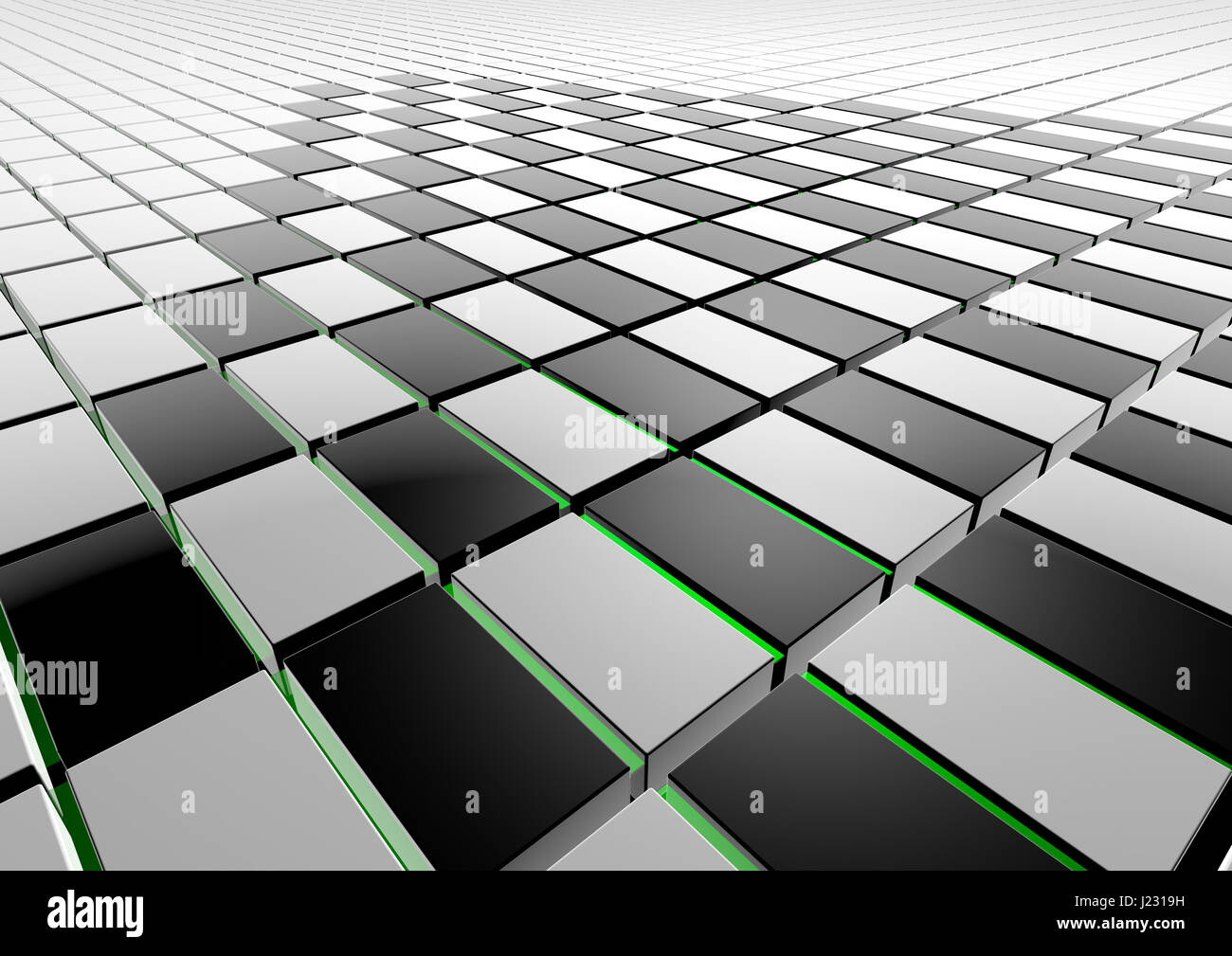 abstract perspective background. cubes background - 3d render Stock ...
