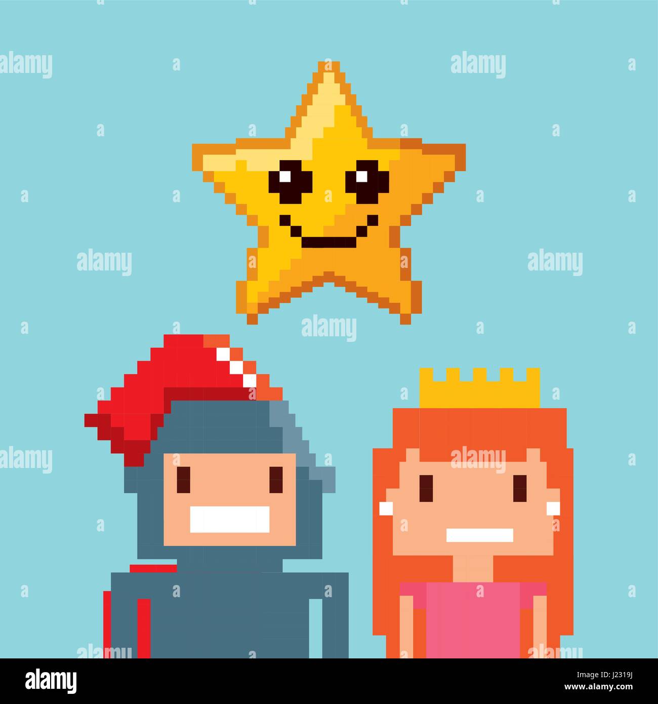 pixelated video game icons Stock Vector Image & Art - Alamy