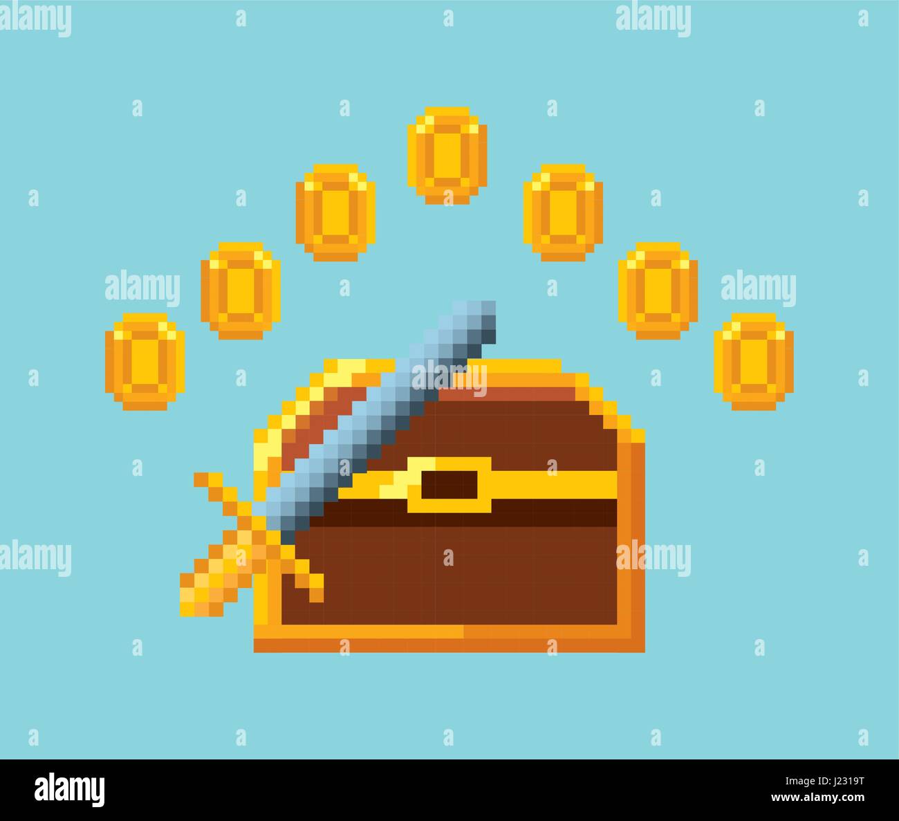 pixelated video game icons Stock Vector Image & Art - Alamy