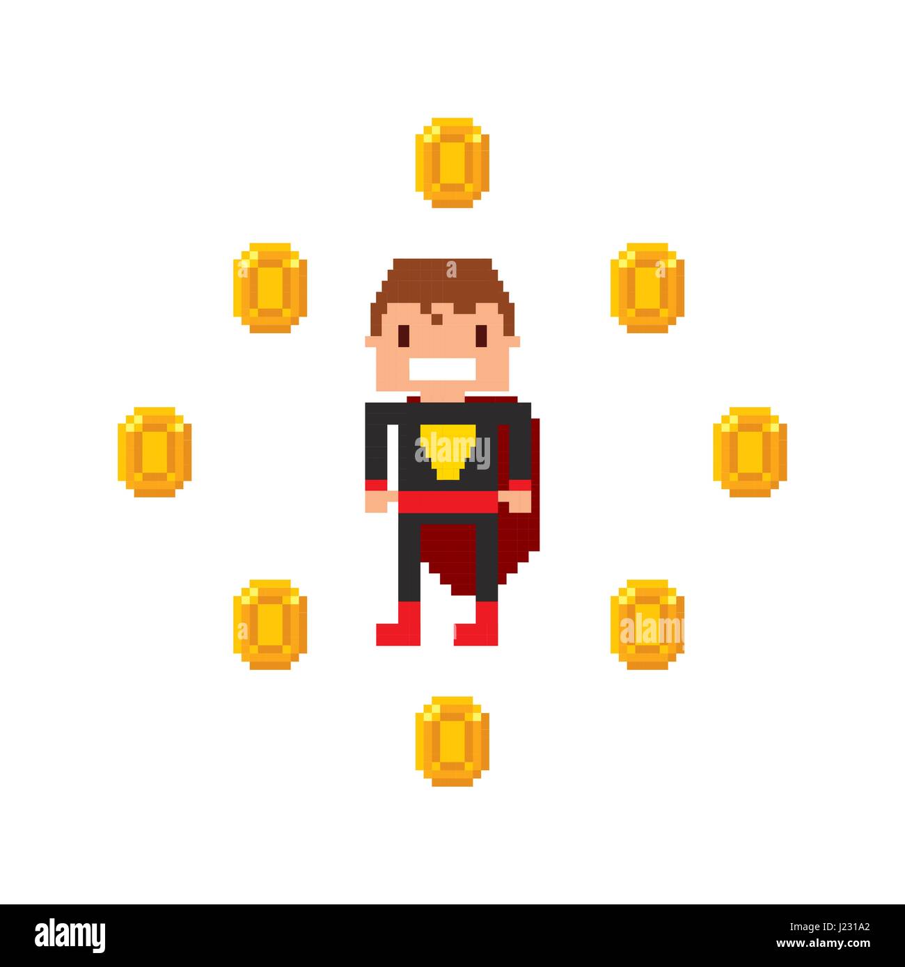 pixelated video game icons Stock Vector Image & Art - Alamy