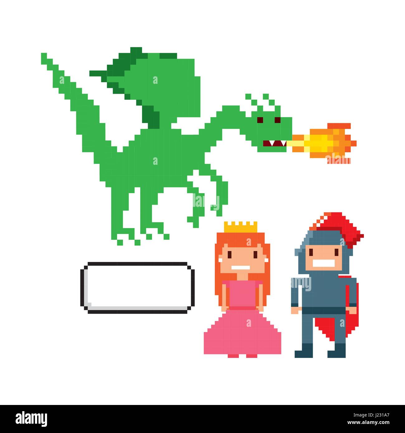 pixelated video game icons Stock Vector Image & Art - Alamy