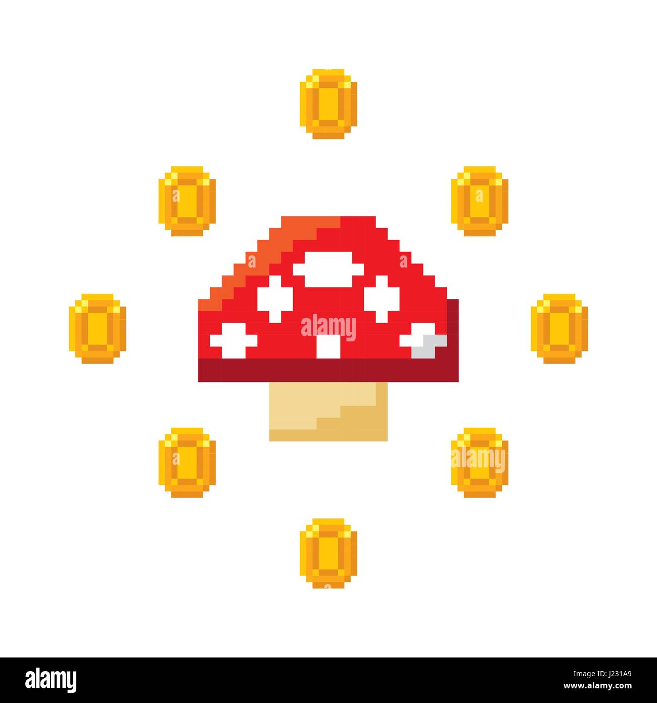 pixelated video game icons Stock Vector Image & Art - Alamy