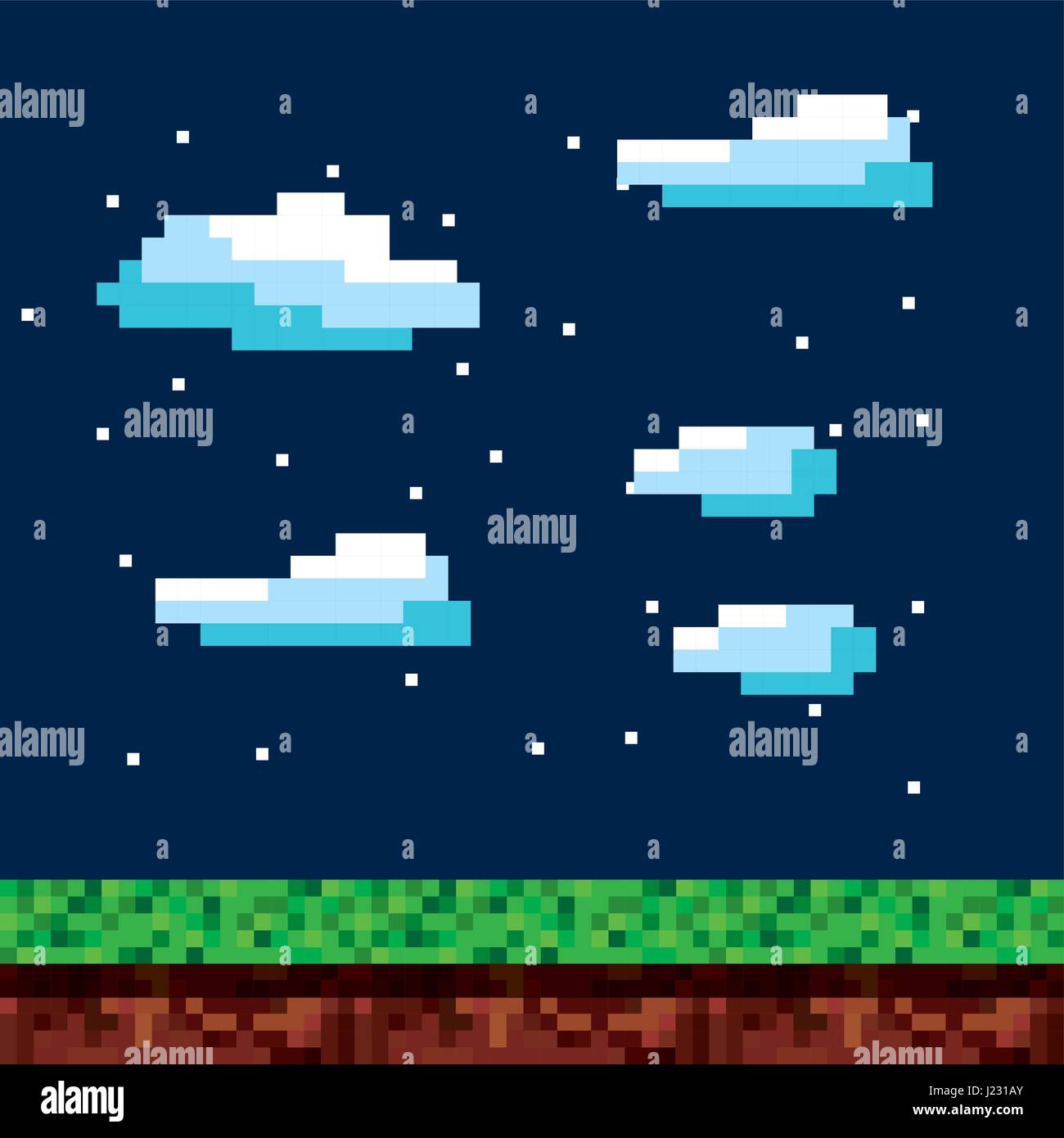 pixelated video game icons Stock Vector Image & Art - Alamy