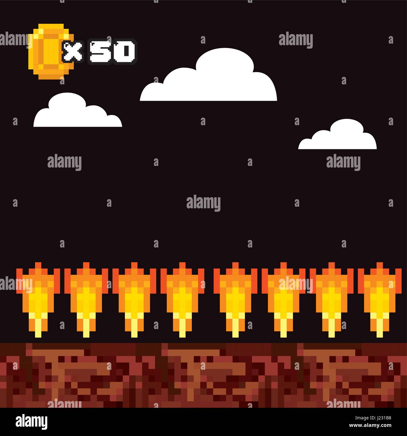 pixelated video game icons Stock Vector Image & Art - Alamy