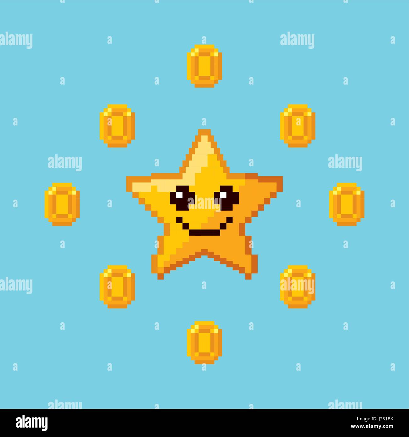 pixelated video game icons Stock Vector Image & Art - Alamy