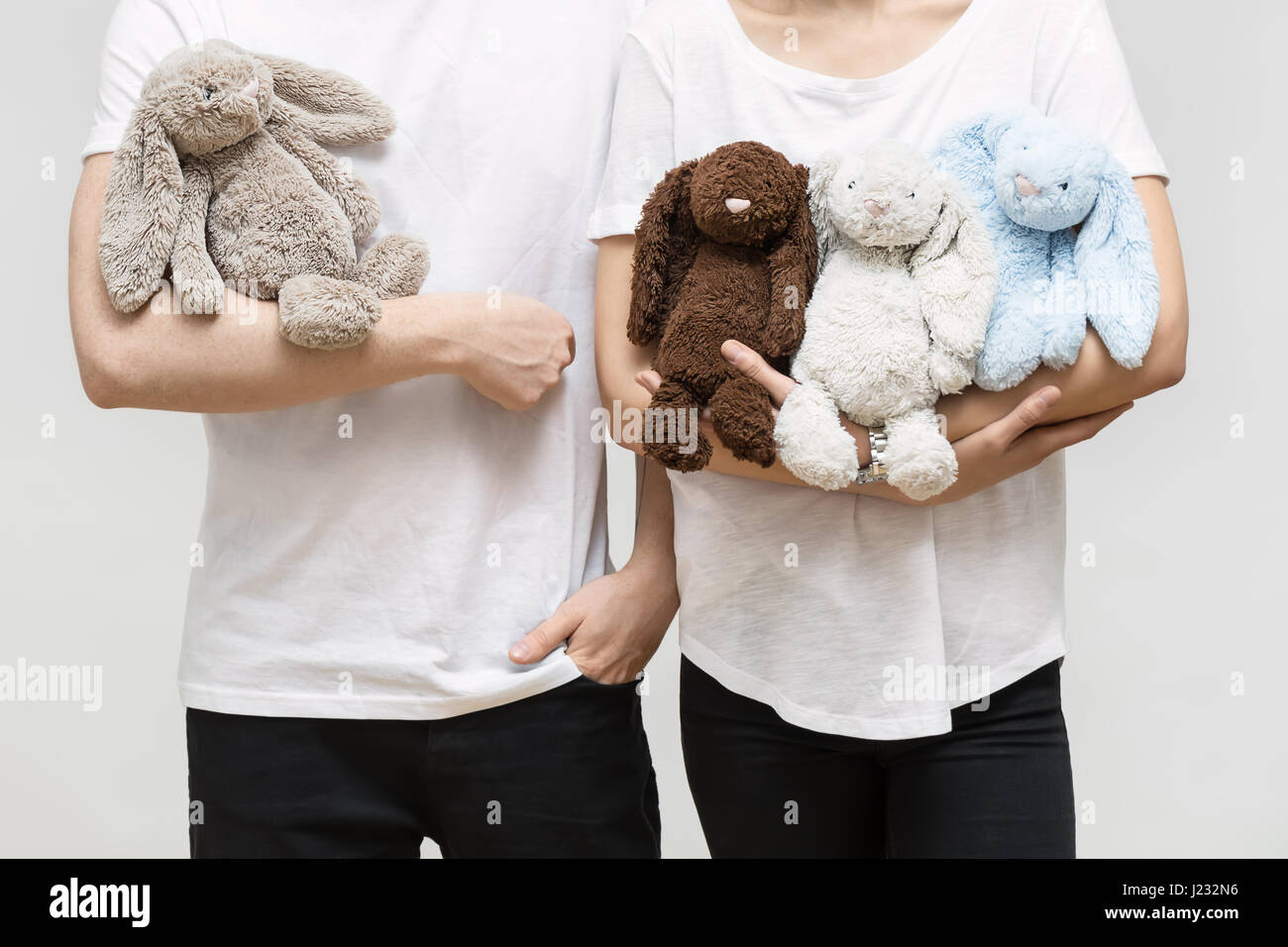 Cute rabbits studio hi-res stock photography and images - Alamy