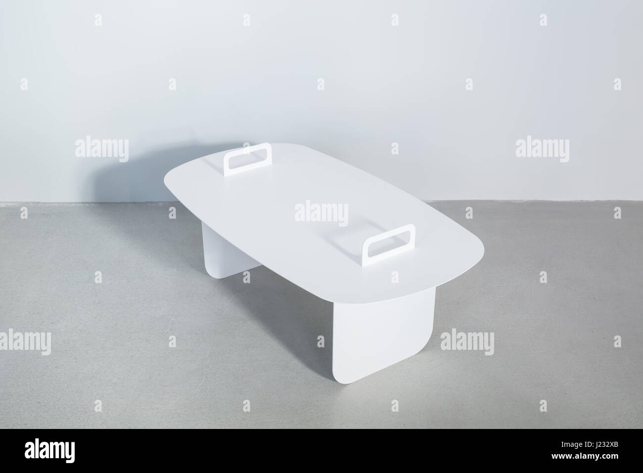 White metal stand Stock Photo - Alamy