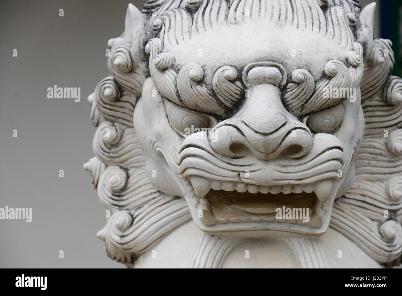 Chinese stone lion statue architecture guardian in chaina culture Stock ...