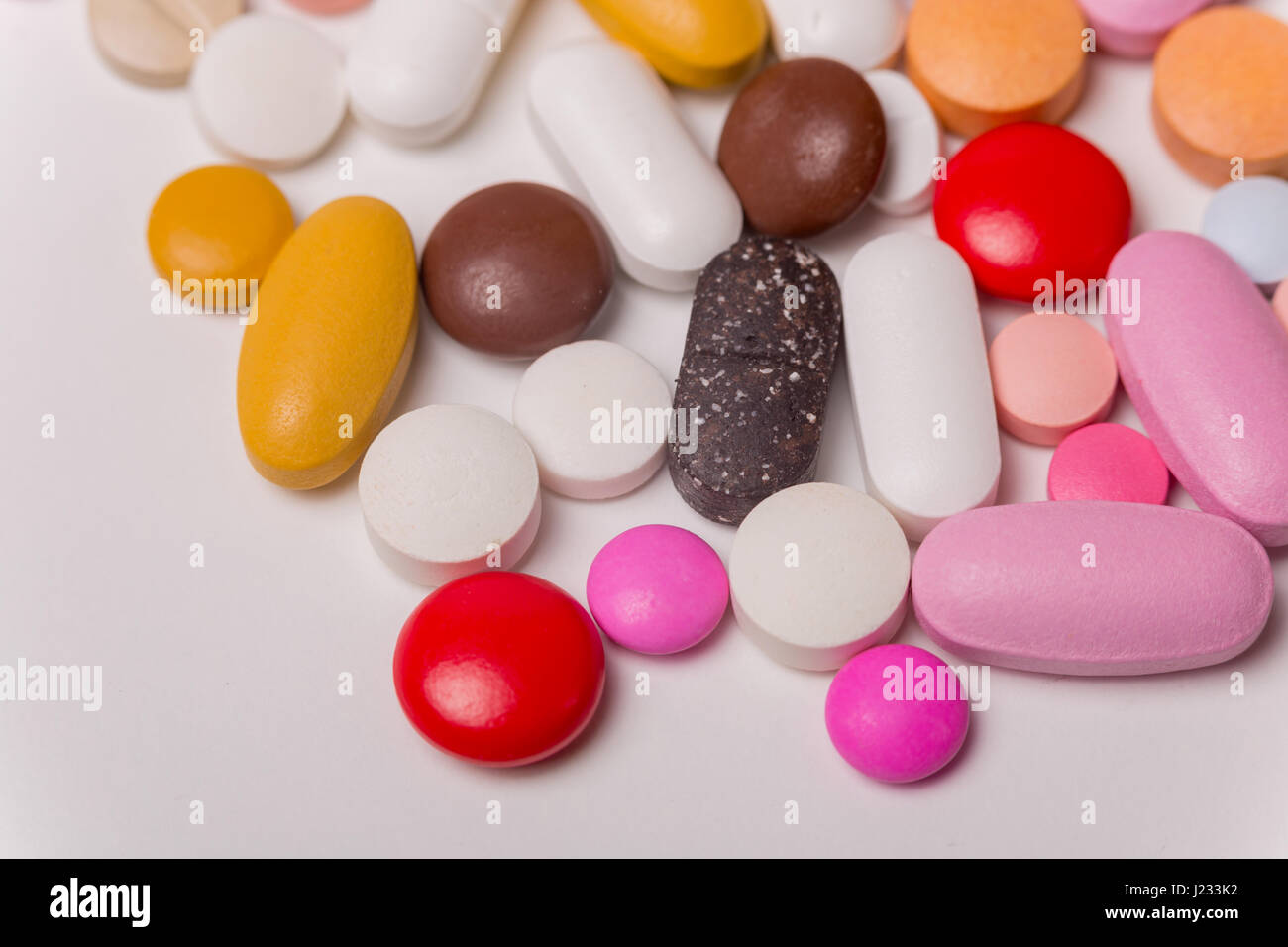 different Tablets pills capsule heap mix therapy drugs Stock Photo - Alamy