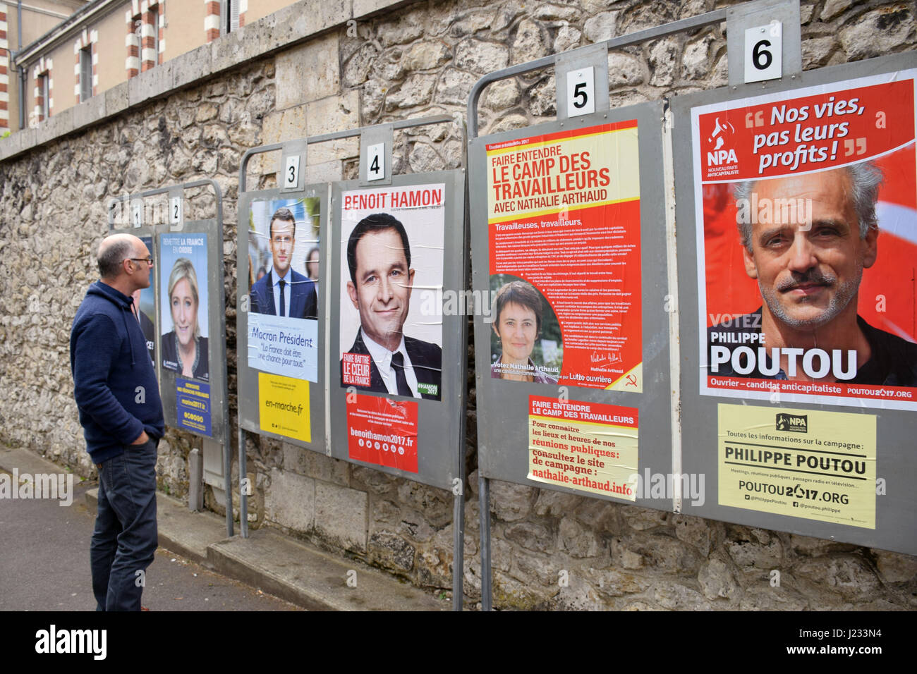 French presidential election candidates hi-res stock photography and ...
