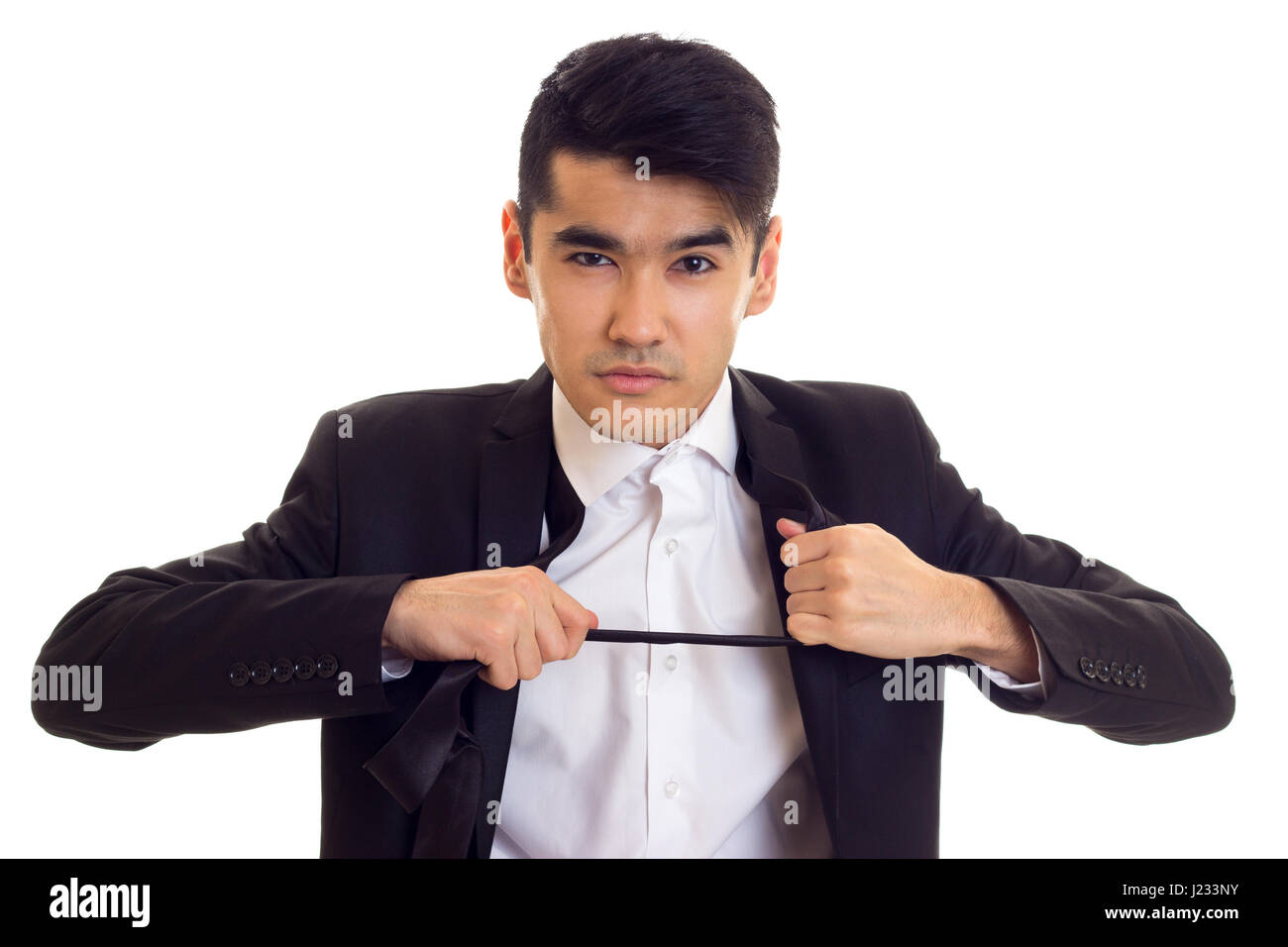 Fixing the tie hi-res stock photography and images - Alamy