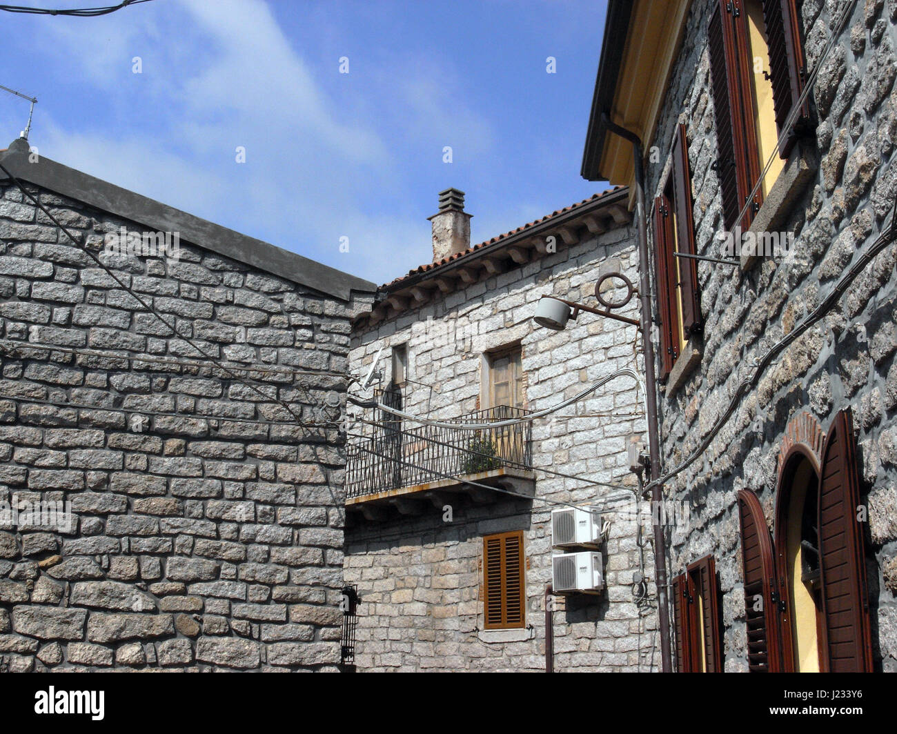 Tempio Pausania, Sardinia. Old town center Stock Photo - Alamy