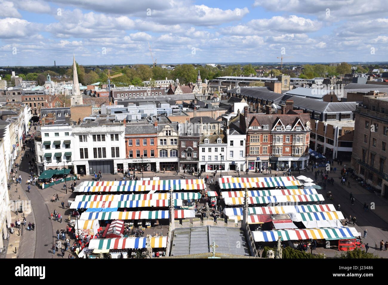 Cambridge market square hi-res stock photography and images - Alamy