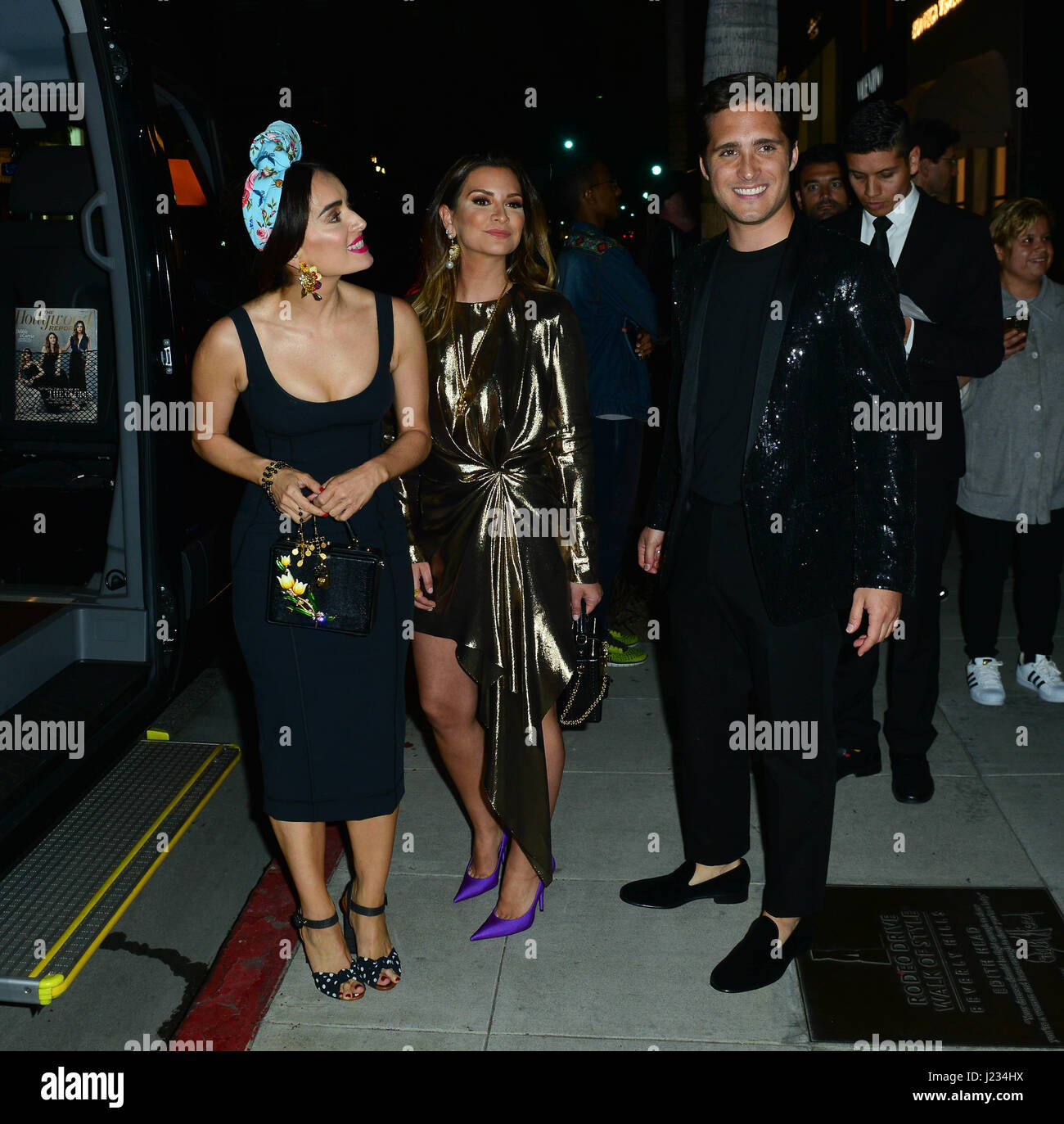 Ana De la Reguera and Diego Boneta attending a Dolce & Gabbana Party on ...