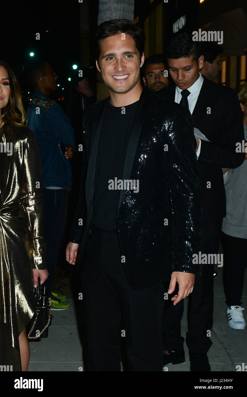 Ana De la Reguera and Diego Boneta attending a Dolce & Gabbana Party on ...