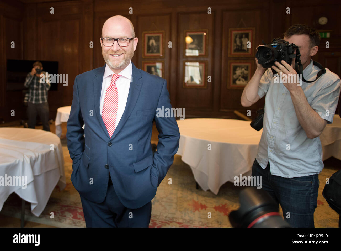 Ukip leader Paul Nuttall arrives for their party's policy announcement ...