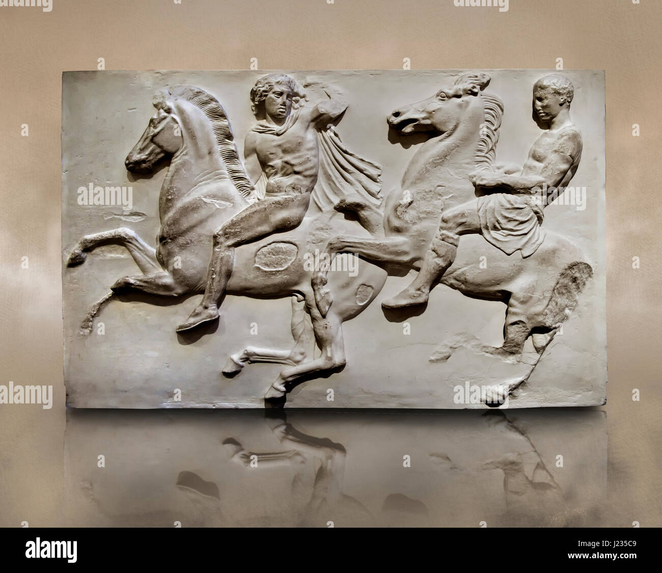 Marble Releif Sculptures from the frieze around the Parthenon Block II ...