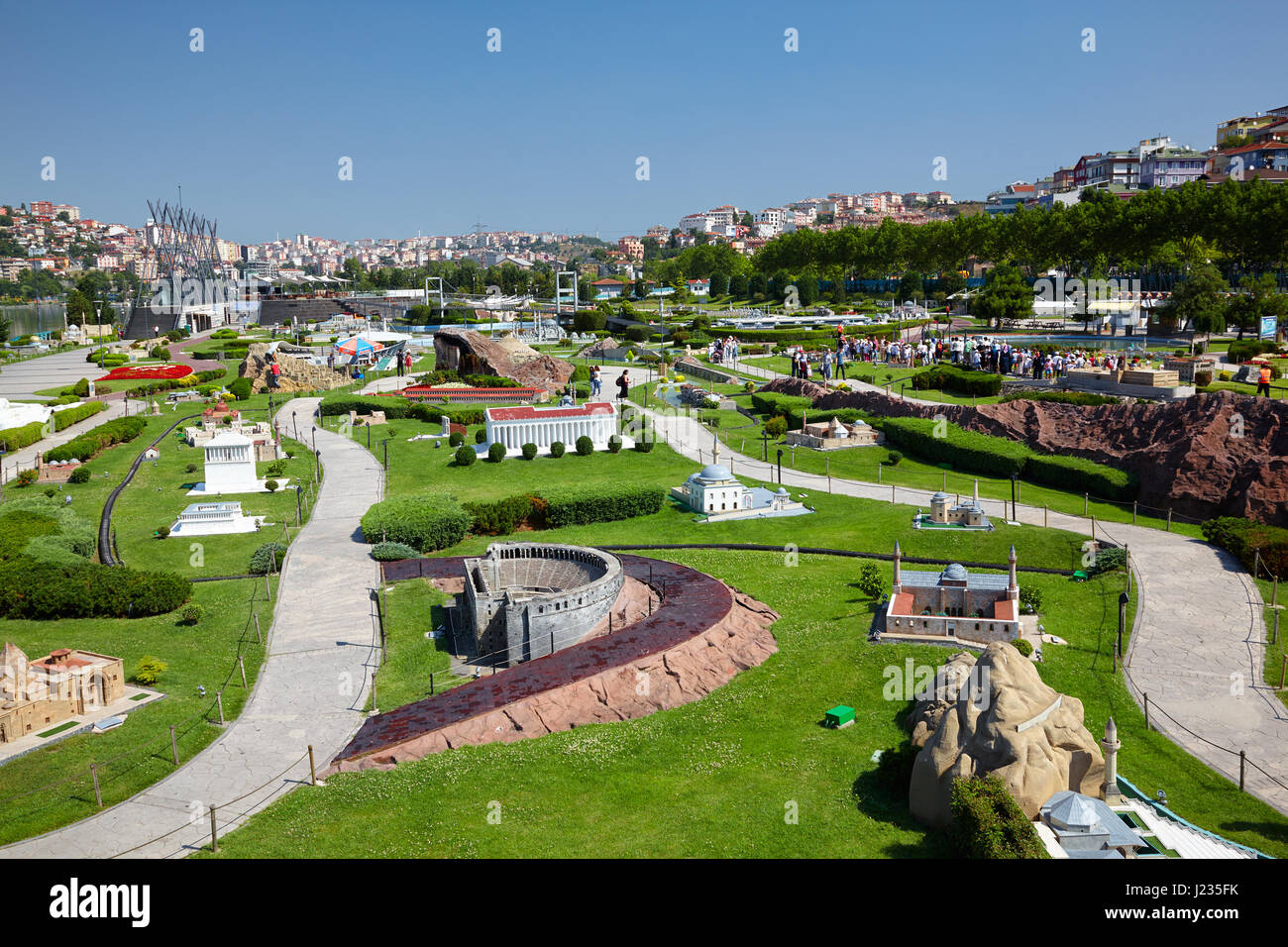 ISTANBUL, TURKEY - 10 JULY, 2014: Miniaturk is a miniature park in ...