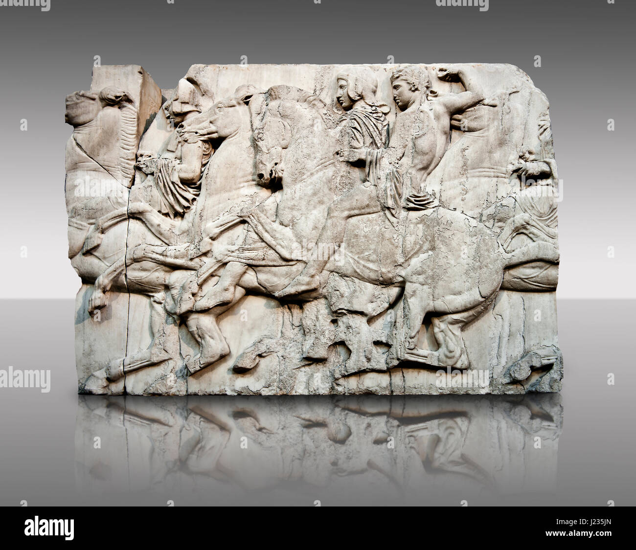 Marble Releif Sculptures from the north frieze around the Parthenon ...