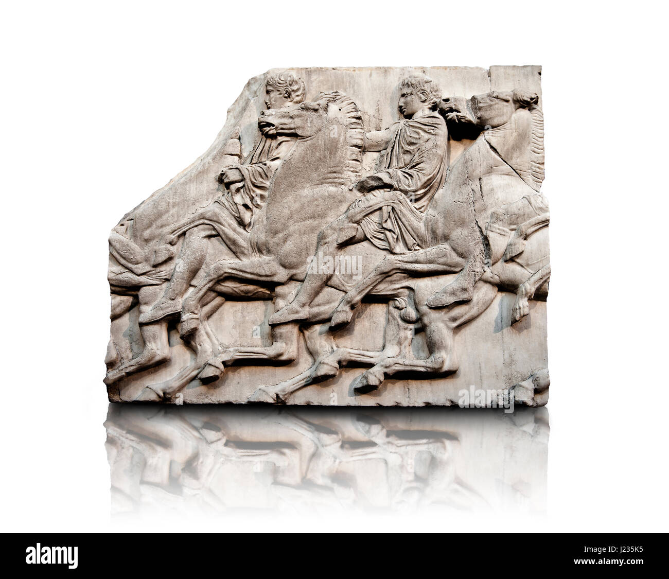 Marble Releif Sculptures from the north frieze around the Parthenon ...