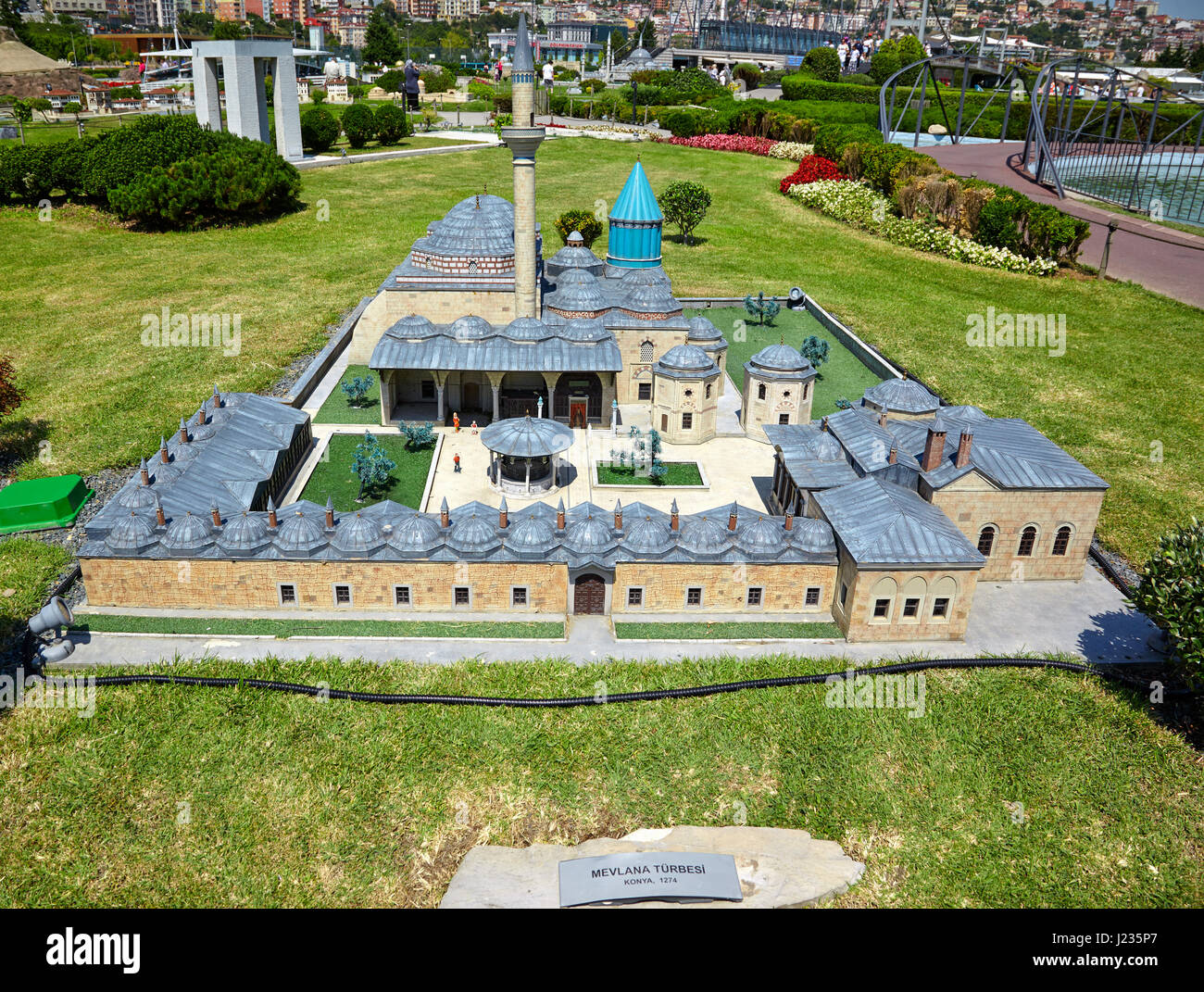 ISTANBUL, TURKEY - 10 JULY, 2014: Miniaturk park in Istanbul, Turkey ...