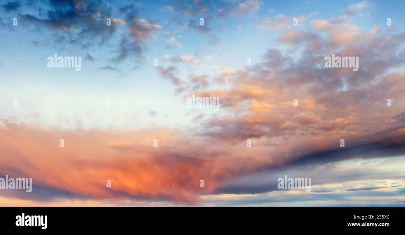 Red, orange sky at sunset Stock Photo - Alamy
