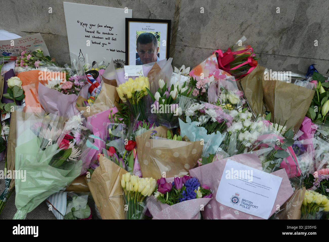 Floral tributes victims who hi-res stock photography and images - Alamy