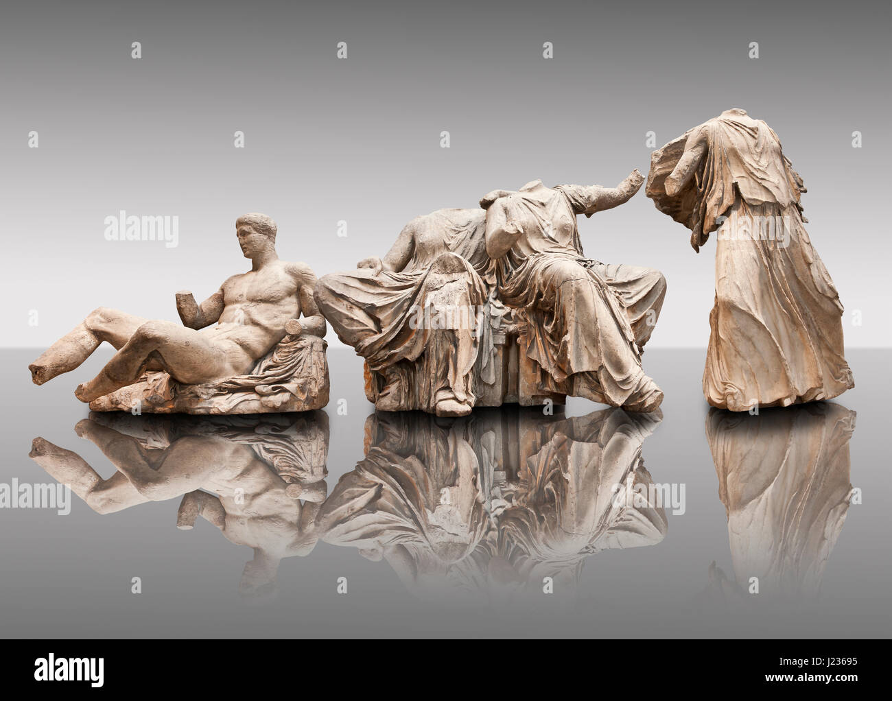 Figures from the East Pediment of the Parthenon, Acropolis Athens. From ...