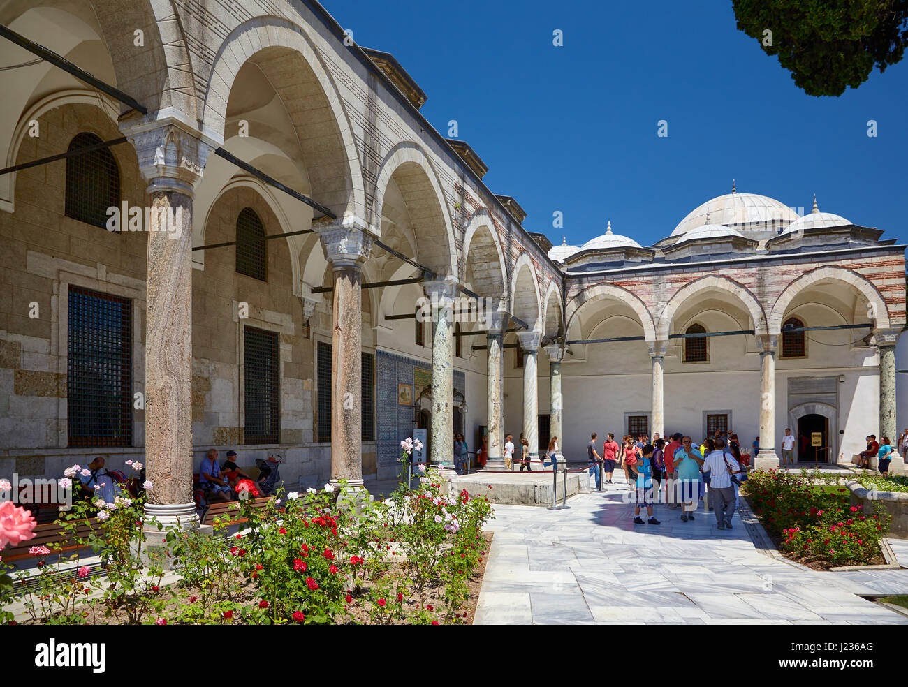 ISTANBUL, TURKEY - JULY 12, 2014: The Pavililon of the Holy Mantle ...