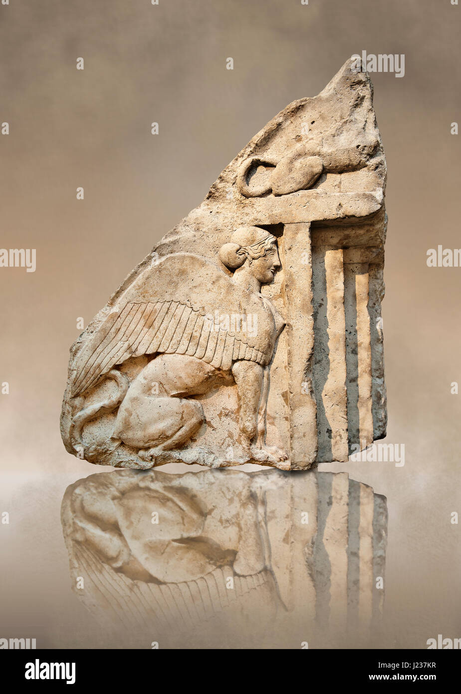 Guardian Sphinxes, part lion & part sphinx from the gable end of a ...