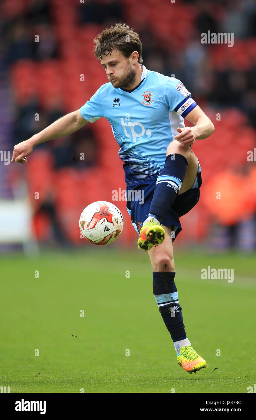 Blackpool's Andy Taylor Stock Photo - Alamy