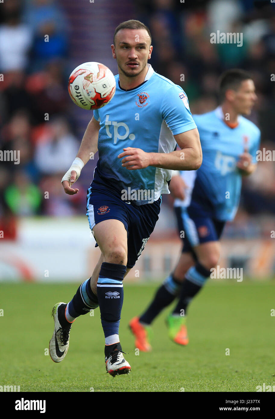 Blackpool's Tom Aldred Stock Photo - Alamy