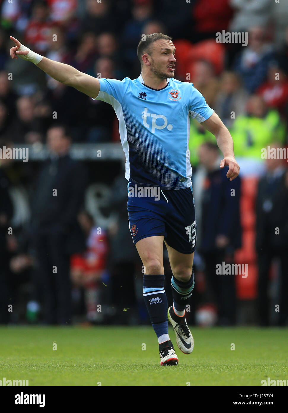 Blackpool's Tom Aldred Stock Photo - Alamy