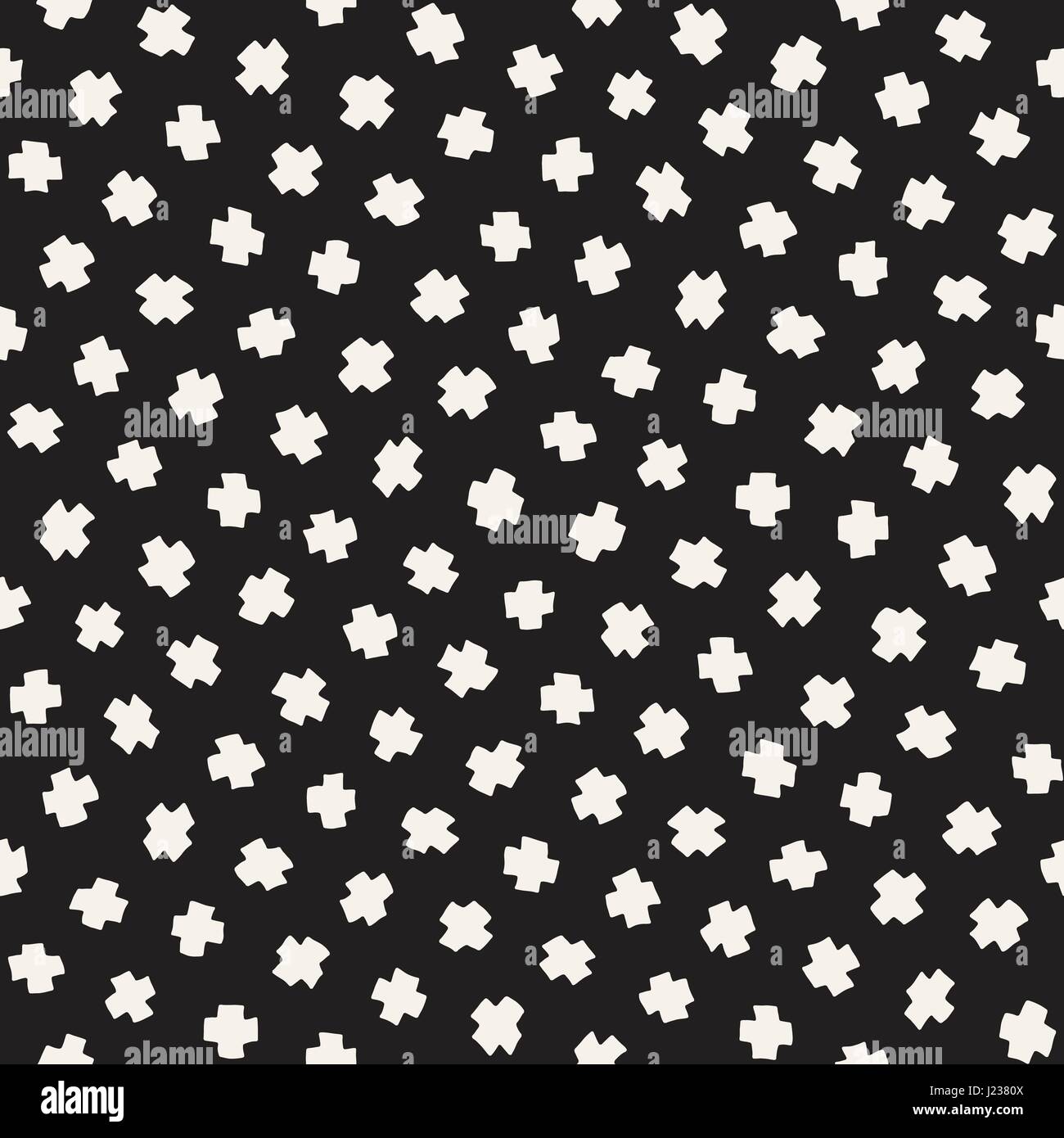 Vector Seamless Pattern. Abstract Background With Scattered Geometric ...