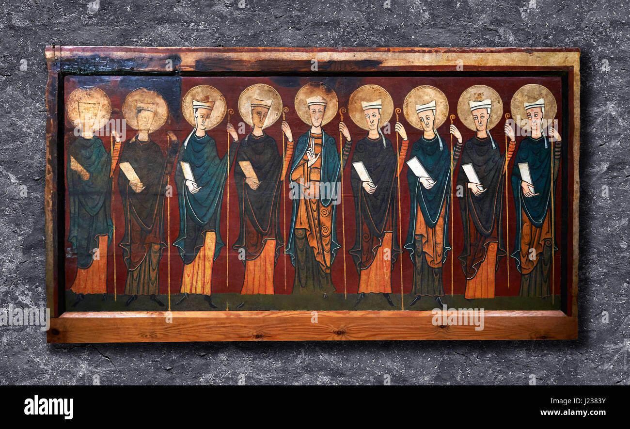 12th century Romanesque Altar front, church of the monastery of St ...