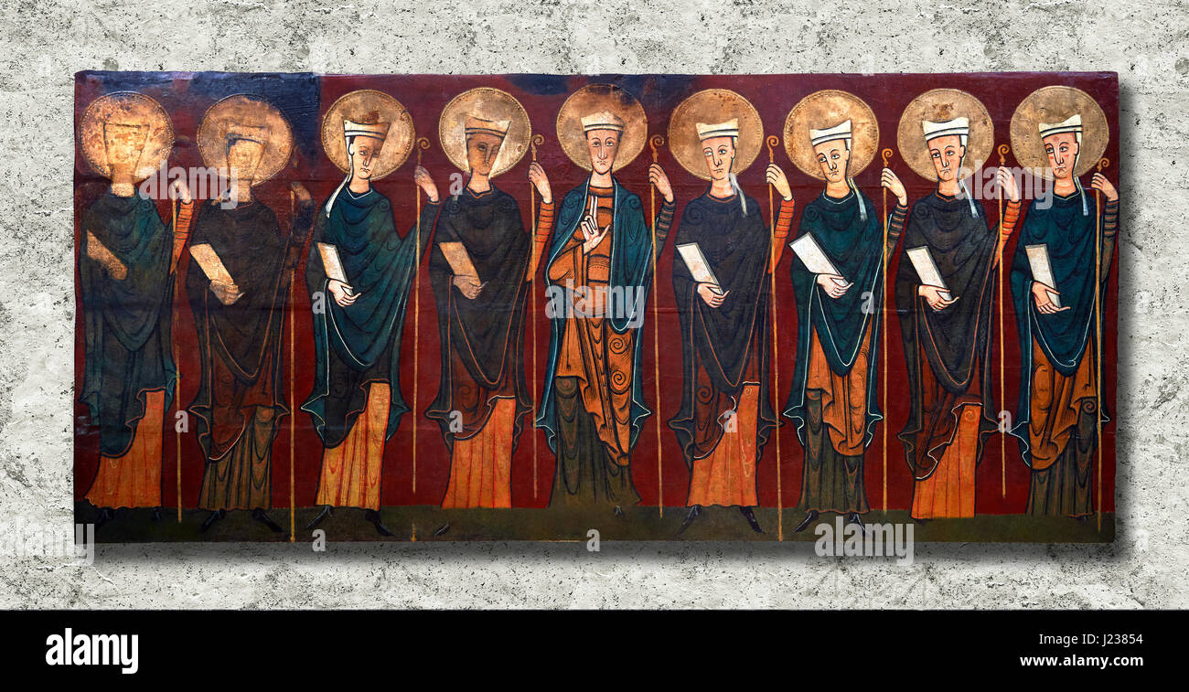 12th century Romanesque Altar front, church of the monastery of St ...