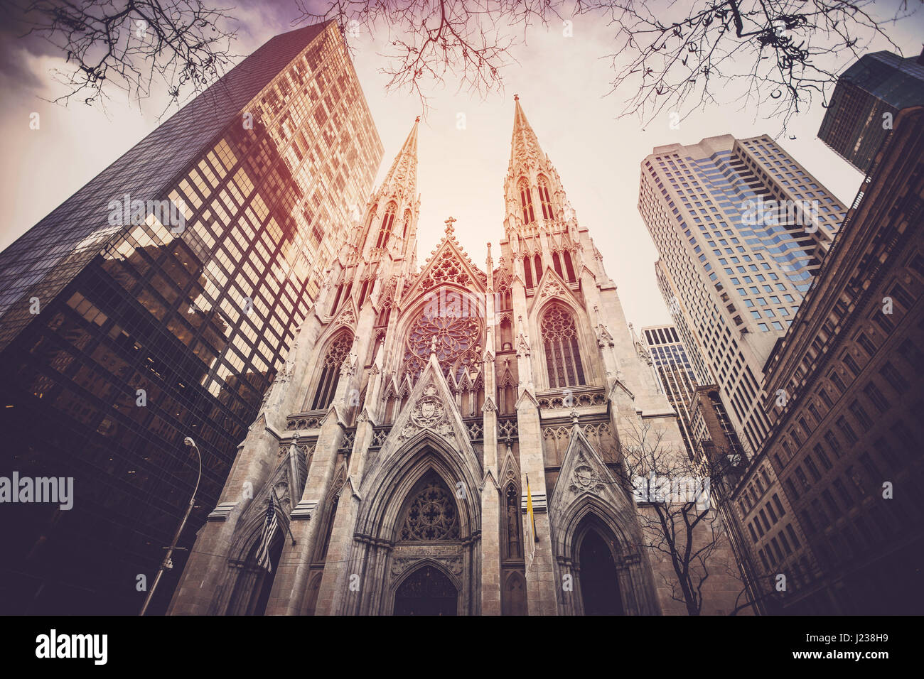 St Patricks Cathedral in downtown Manhattan, New York City Stock Photo ...