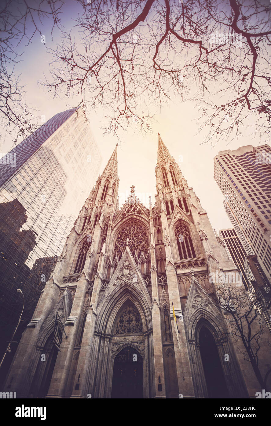St Patricks Cathedral in downtown Manhattan, New York City Stock Photo ...