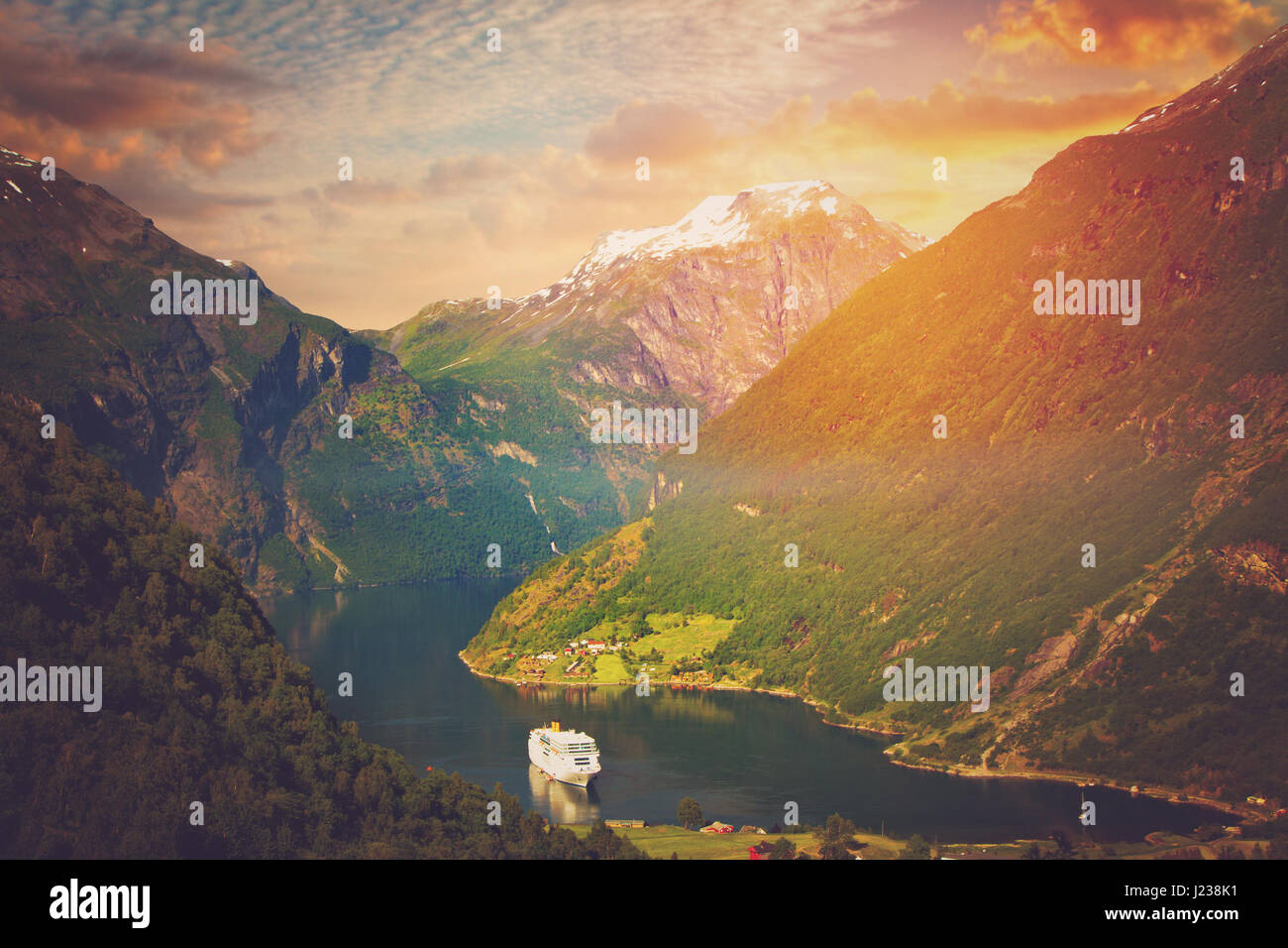 scenic landscapes of the northern Norwegian fjords Stock Photo - Alamy