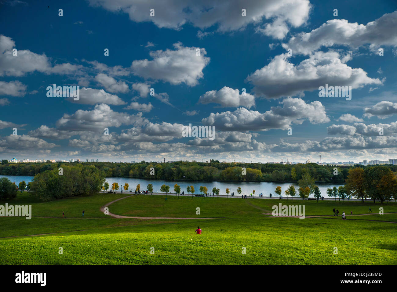 Kolomenskoe park in sunny October day Stock Photo - Alamy