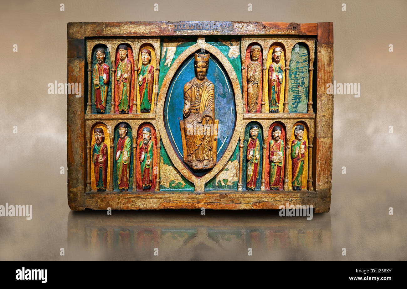 Altar of St. Maria de Taull, 1200s, Tempera on wood from the church of ...