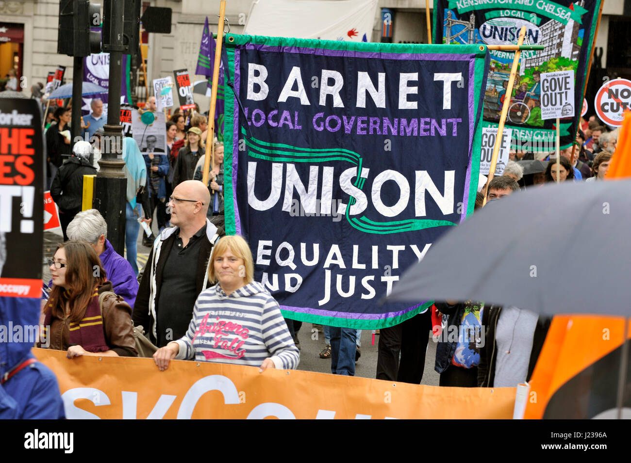 Unison union protest hi-res stock photography and images - Alamy