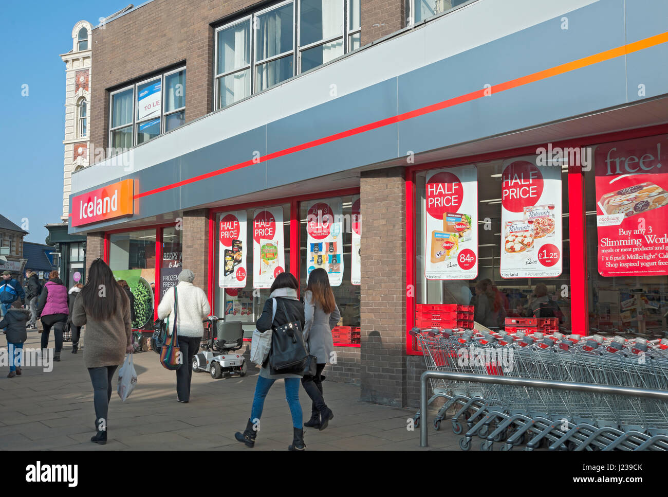 Iceland Food Retailer Exterior Shop High Resolution Stock Photography ...